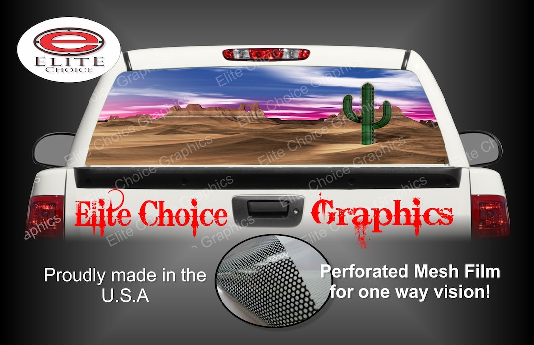 Desert Landscape Rear Window Graphic Tint Decal Sticker Truck SUV Van ...