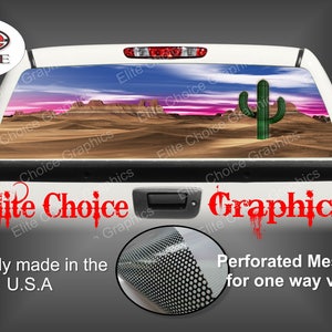 Desert Landscape Rear Window Graphic Tint Decal Sticker Truck SUV Van ...