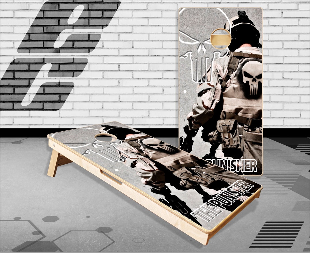 Military Infidel Cornhole Boards Bag Toss Game With Bags - Etsy