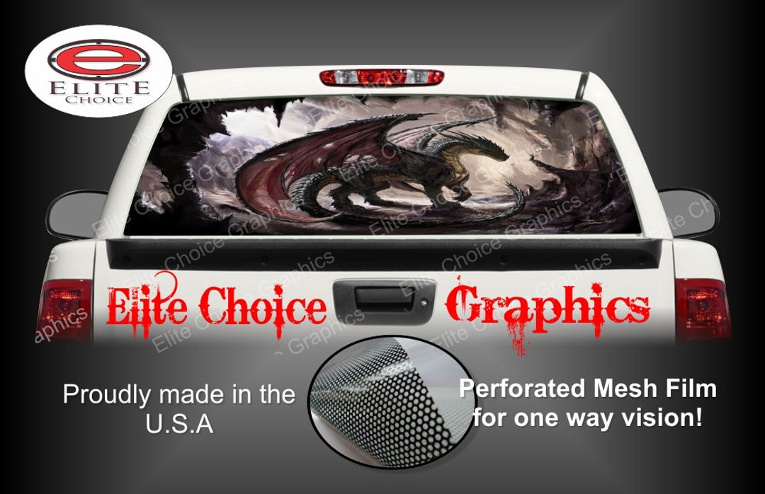 Dragon Cave Rear Window Graphic Tint Decal Sticker Truck SUV Van Car - Etsy