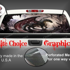 Dragon Cave Rear Window Graphic Tint Decal Sticker Truck SUV Van Car - Etsy