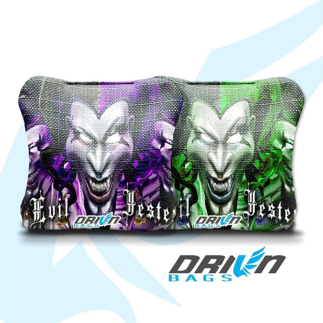 Evil Jester "stick & Slick" Cornhole Bags - Tournament Style, Resin ...