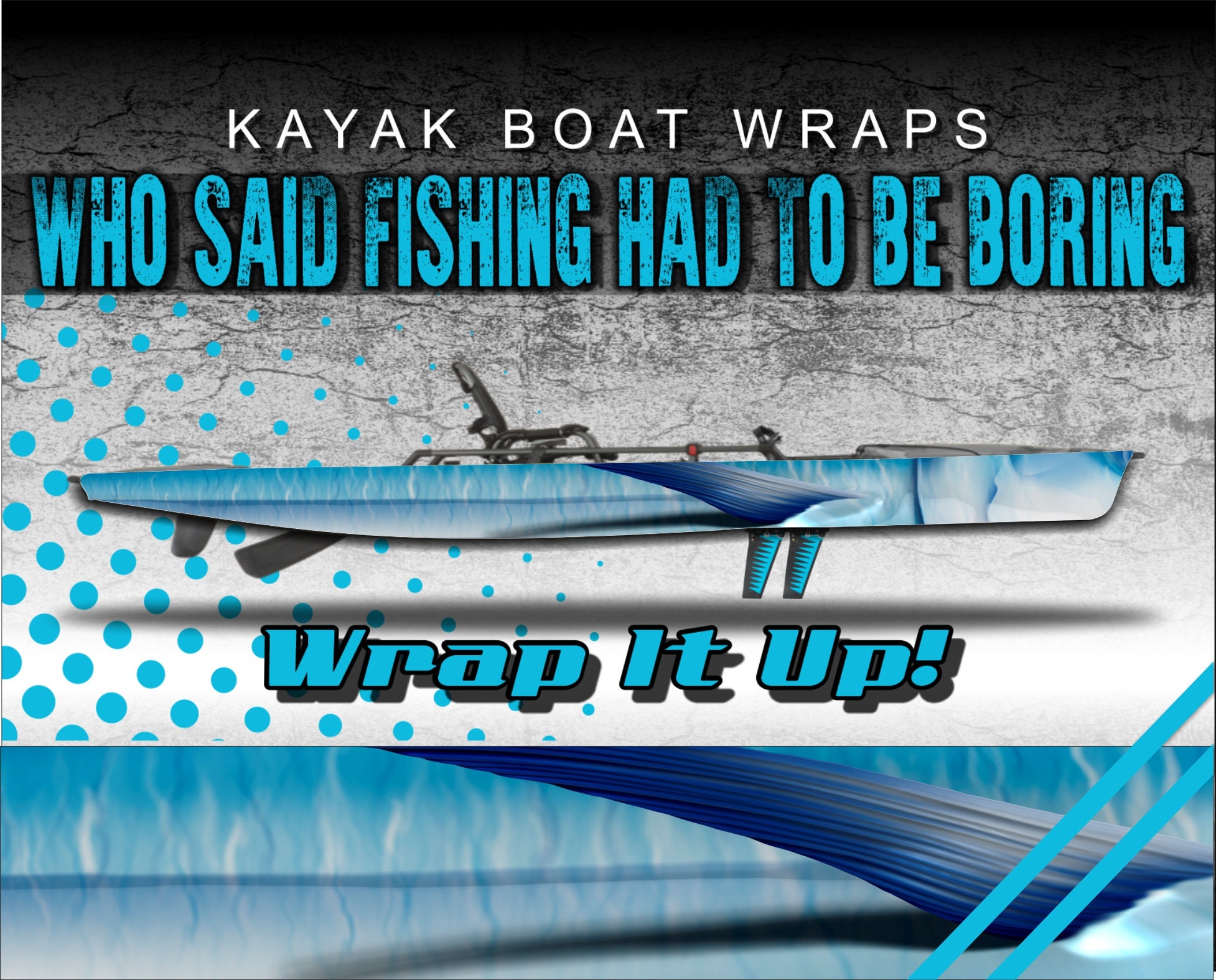 Bluefin Tuna Skin Kayak Vinyl Wrap Kit Graphic Decal/sticker | Etsy