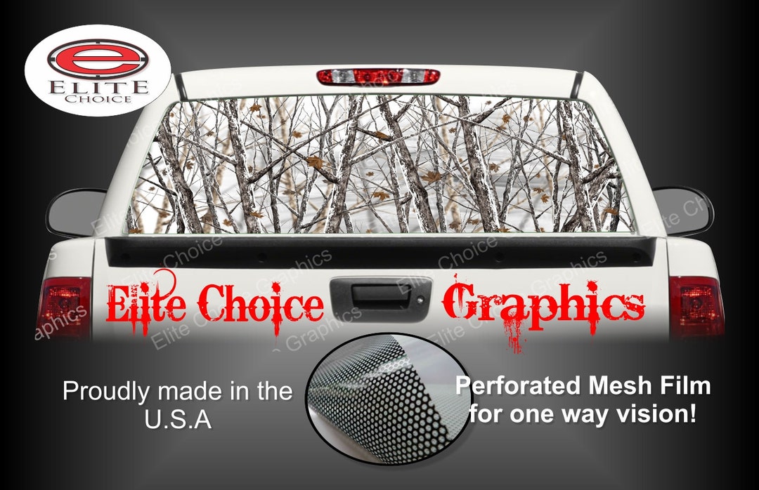 Snow Camo Rear Window Graphic Tint Decal Sticker Truck SUV Van Car - Etsy