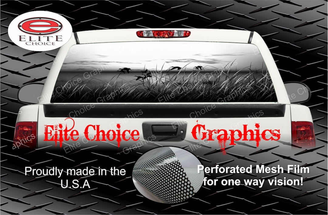 Duck Hunting Heaven Rear Window Graphic Tint Decal Sticker Truck SUV ...