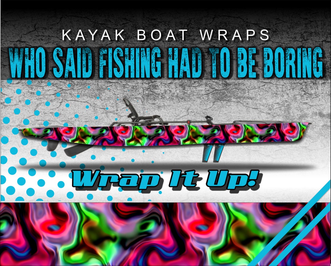 Tydie Kayak Vinyl Wrap Kit Graphic Decal/sticker 12ft and 14ft - Etsy