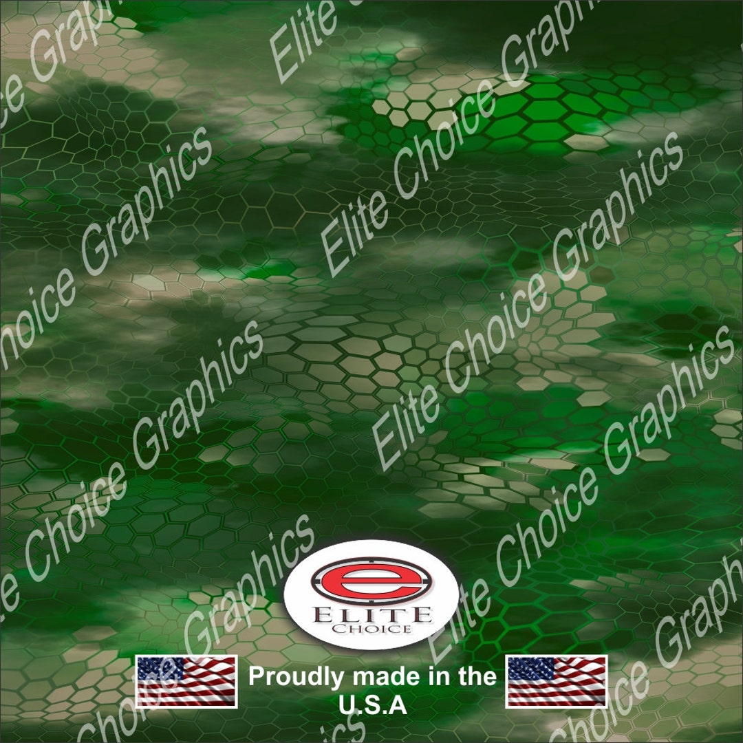Chameleon Hex Green 15"x52" or 24"x52" Truck/pattern Print Tree Real ...