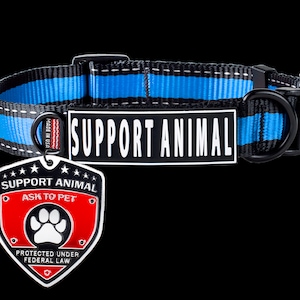 Emotional Support Animal Collar/tag Combo - Etsy