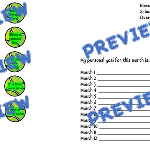 Speech Therapy Articulation Goal Tracking - Etsy