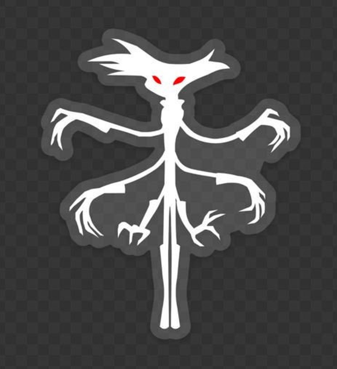 Hazbin Hotel Angel Dust Shadow Sticker - Translucent Vinyl - Etsy