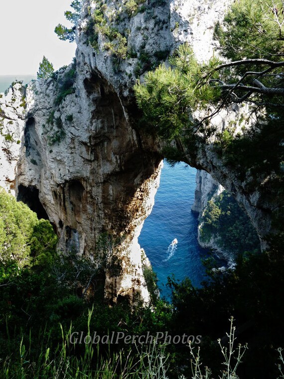 Capri Photography. Natural Arch Photo Amalfi Coast | Etsy