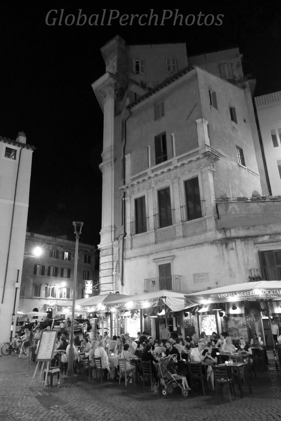 Sidewalk Cafe Photography. Campo De Fiori. Roman Piazza Photography ...