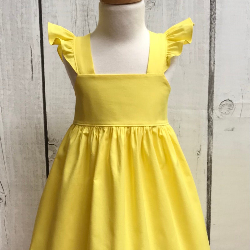 Yellow Flower Girl Dress - Etsy