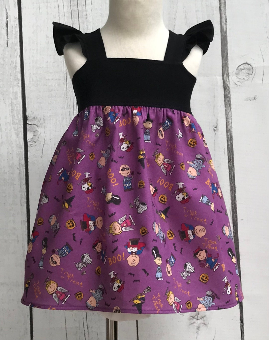 Charlie Brown, Snoopy, Lucy and Linus Halloween Dress, Baby Girls Dress ...