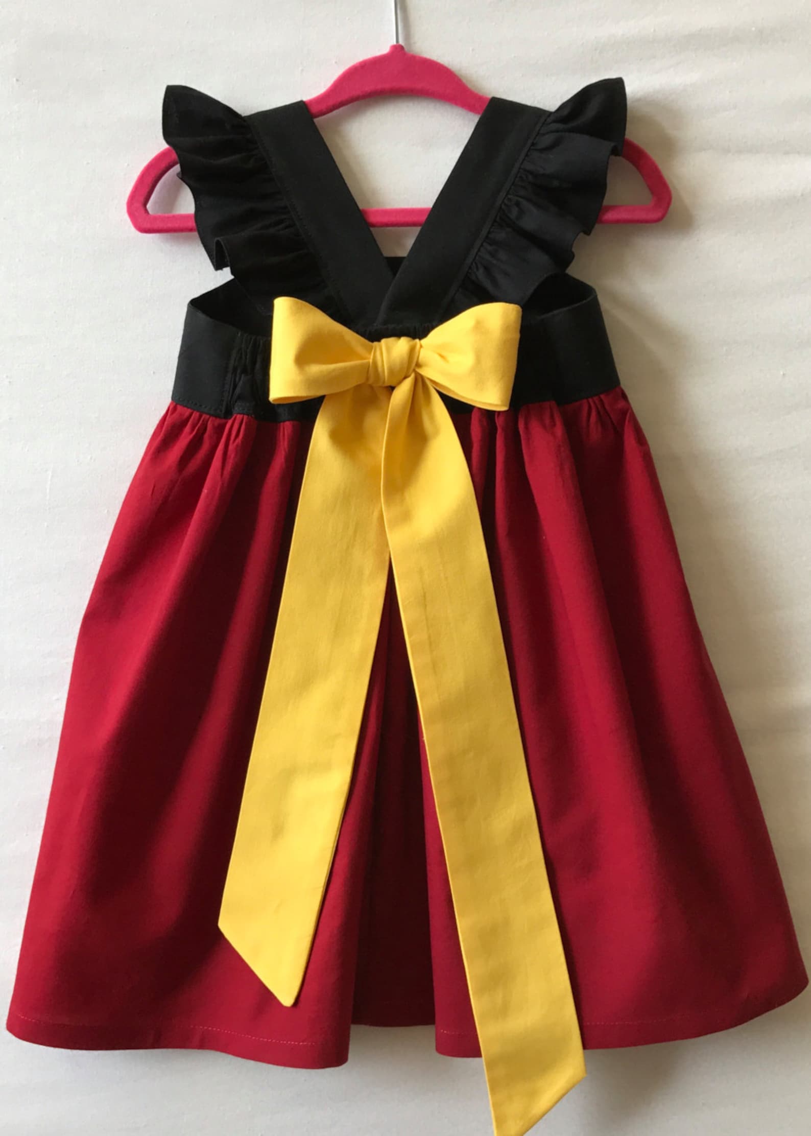 Mickey Mouse Dress Disney Style Dress Baby Girls Dress | Etsy