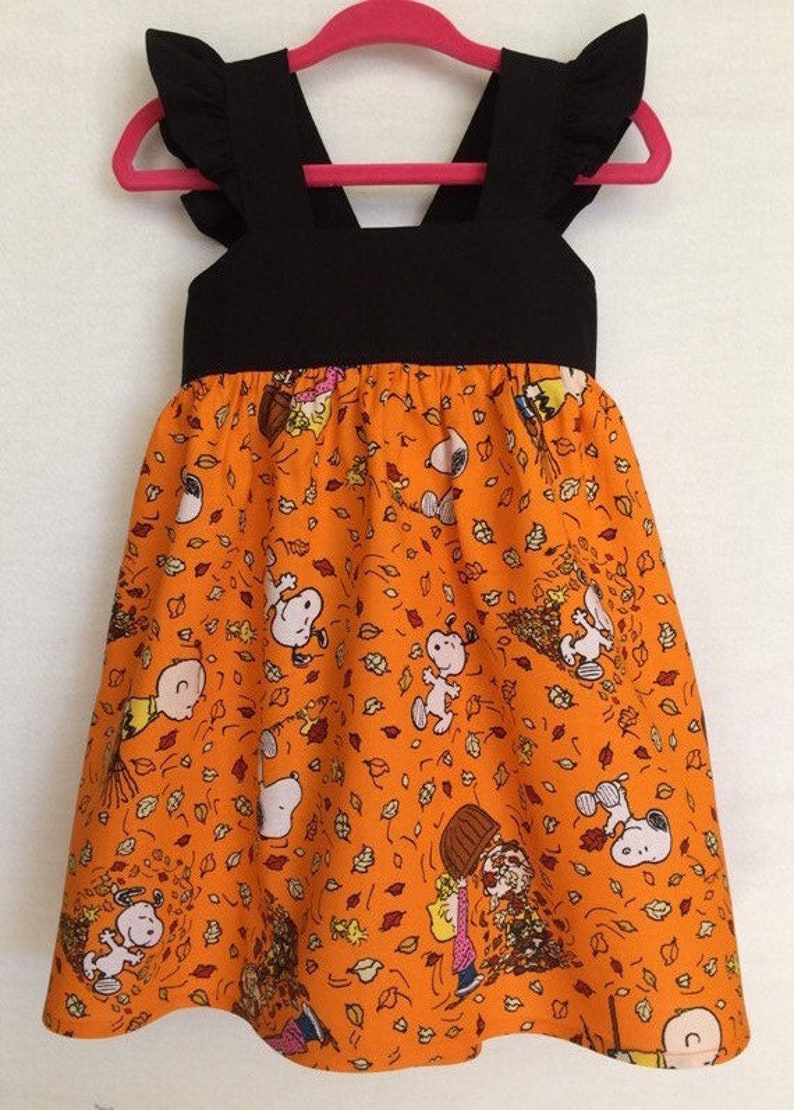 Snoopy Dress Charlie Brown Lucy Peanuts Dress Thanksgiving - Etsy