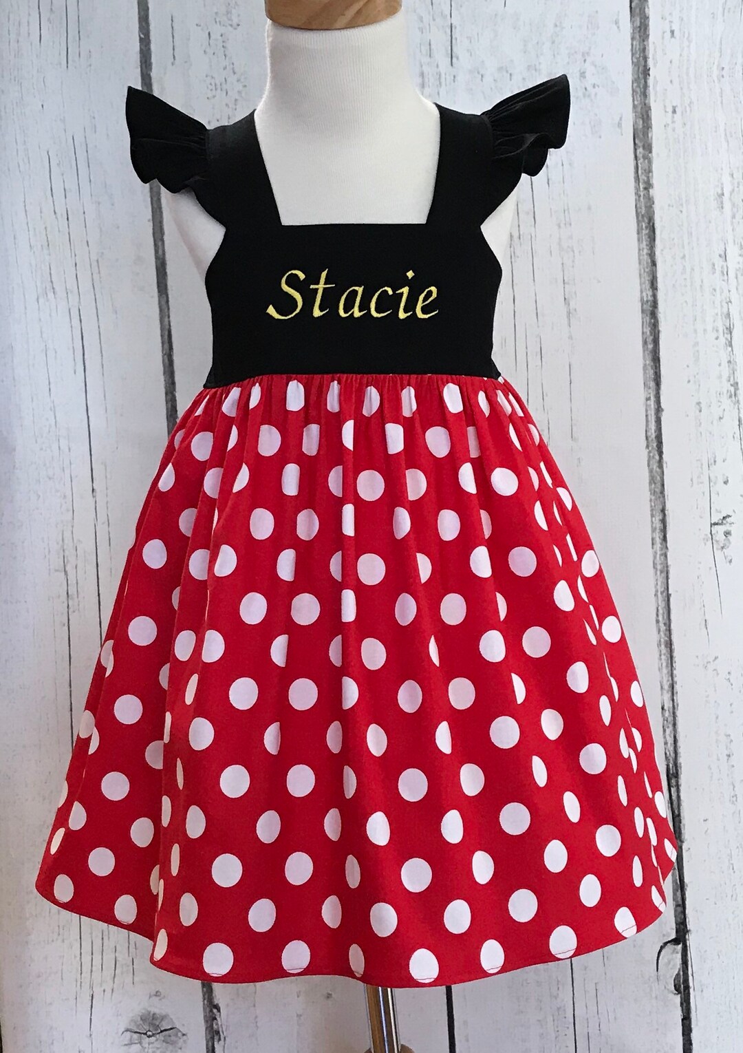 Monogrammed Minnie Mouse Dress Minnie Dress Disney Style - Etsy