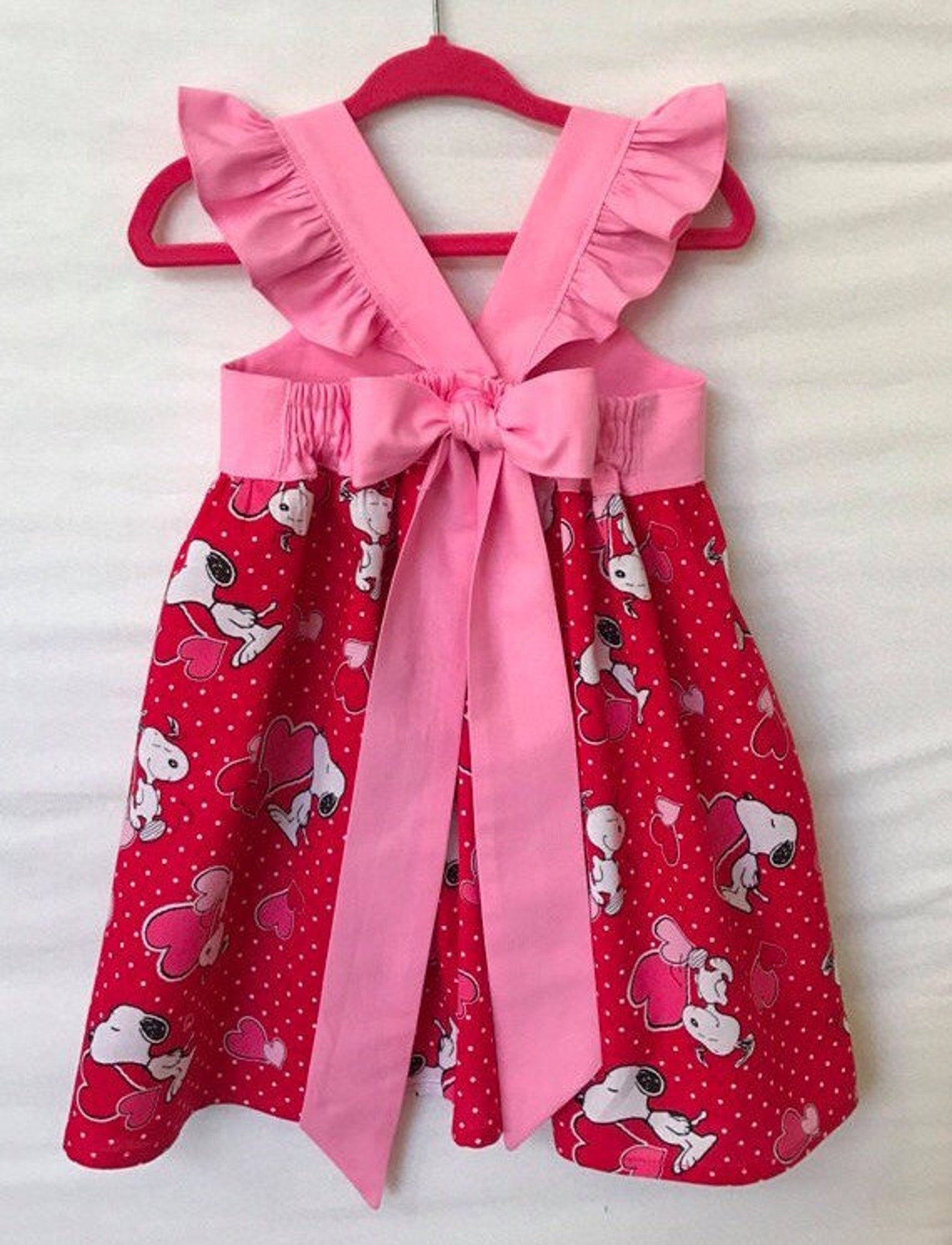 Snoopy Dress Valentine Snoopy Dress Baby Girls Dress - Etsy