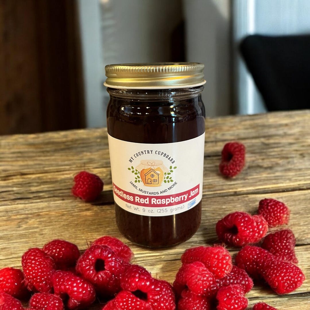 Seedless Red Raspberry Jam - Etsy