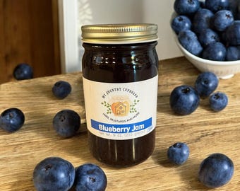 Blueberry Lavender Low-sugar Jam - Etsy