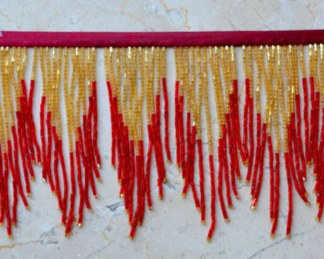 4″ Variegated Beaded Fringe - A - Sold by Yard - Etsy