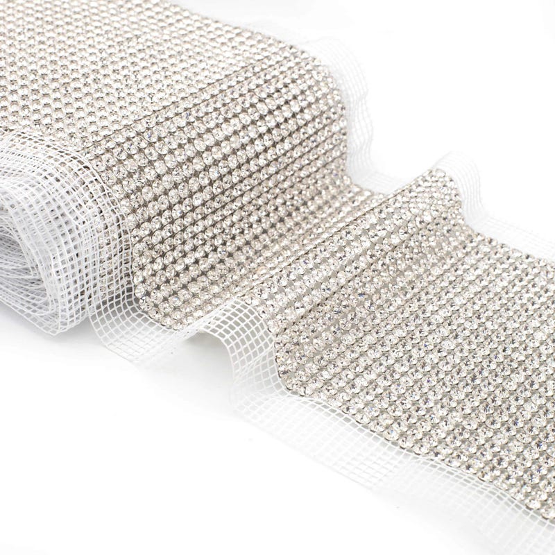Rhinestone Mesh - Etsy