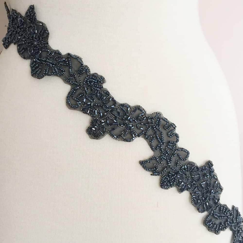Floral Embroidered Beaded Trim - Etsy