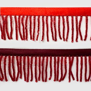 1.5” Premium Glass Beaded Fringe Trim – Multiple Colors, High-quality ...