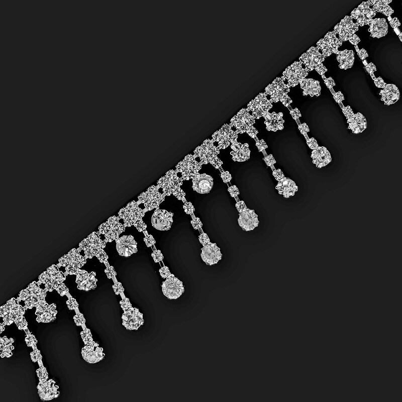 Rhinestone Trim - Etsy