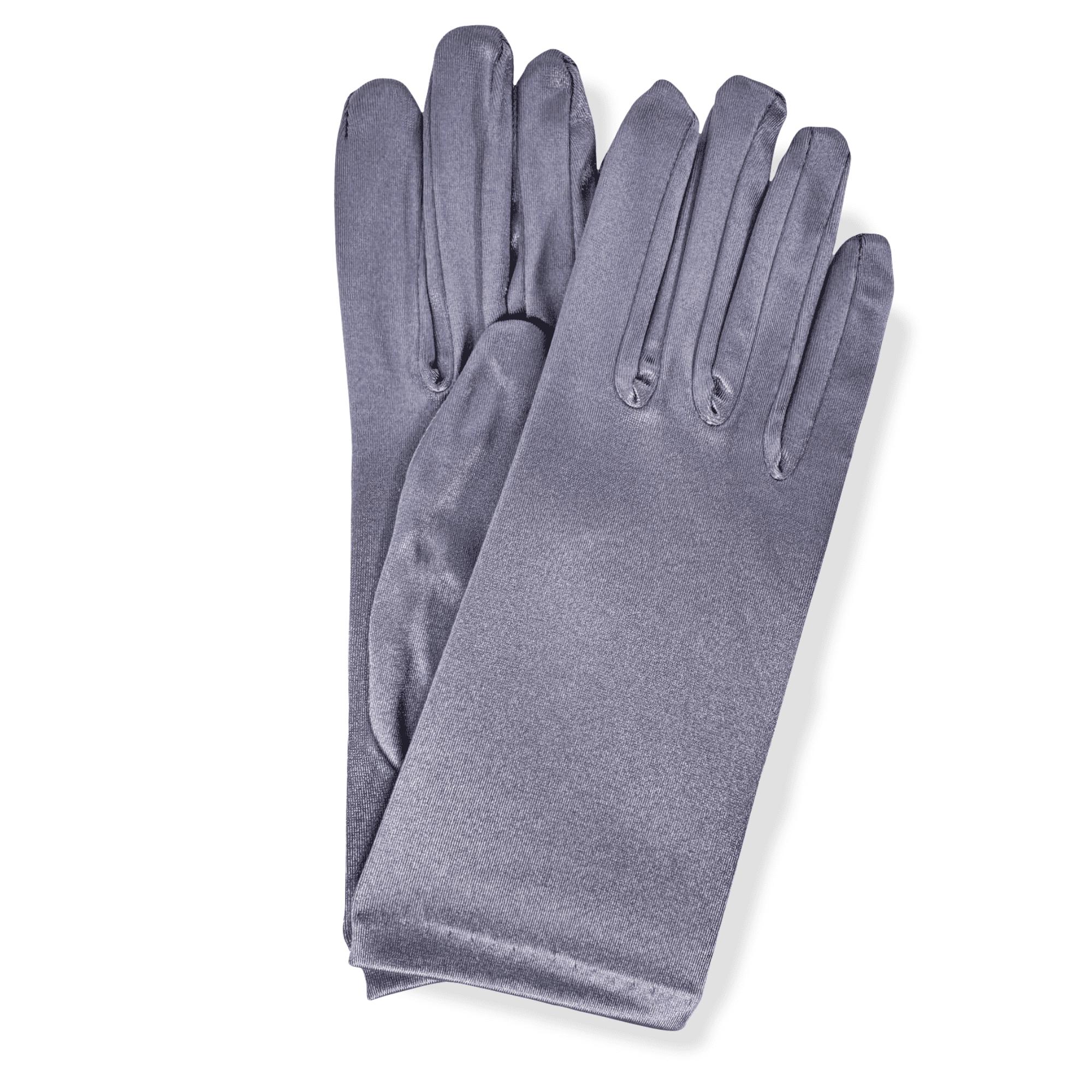 Short Shiny Satin Gloves | Elegant and Stylish Formal Gloves for ...