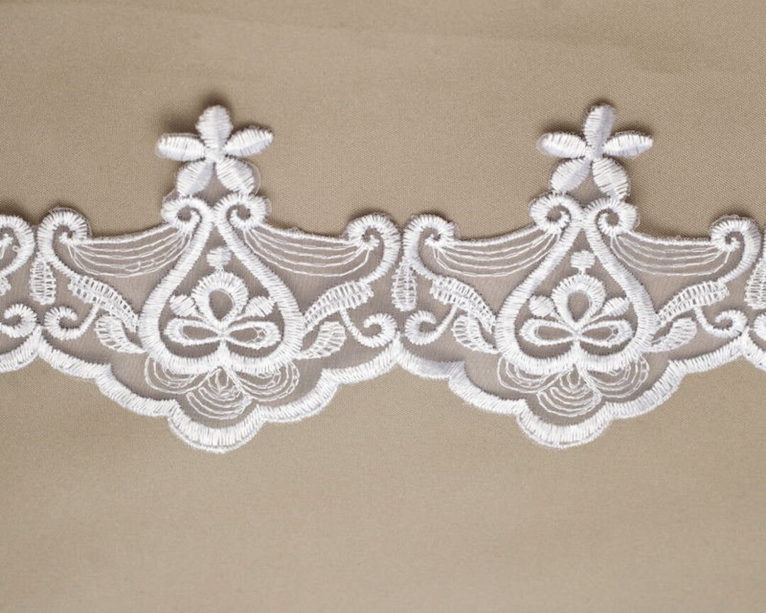 Estella Scallop Organza Lace Trim - Etsy