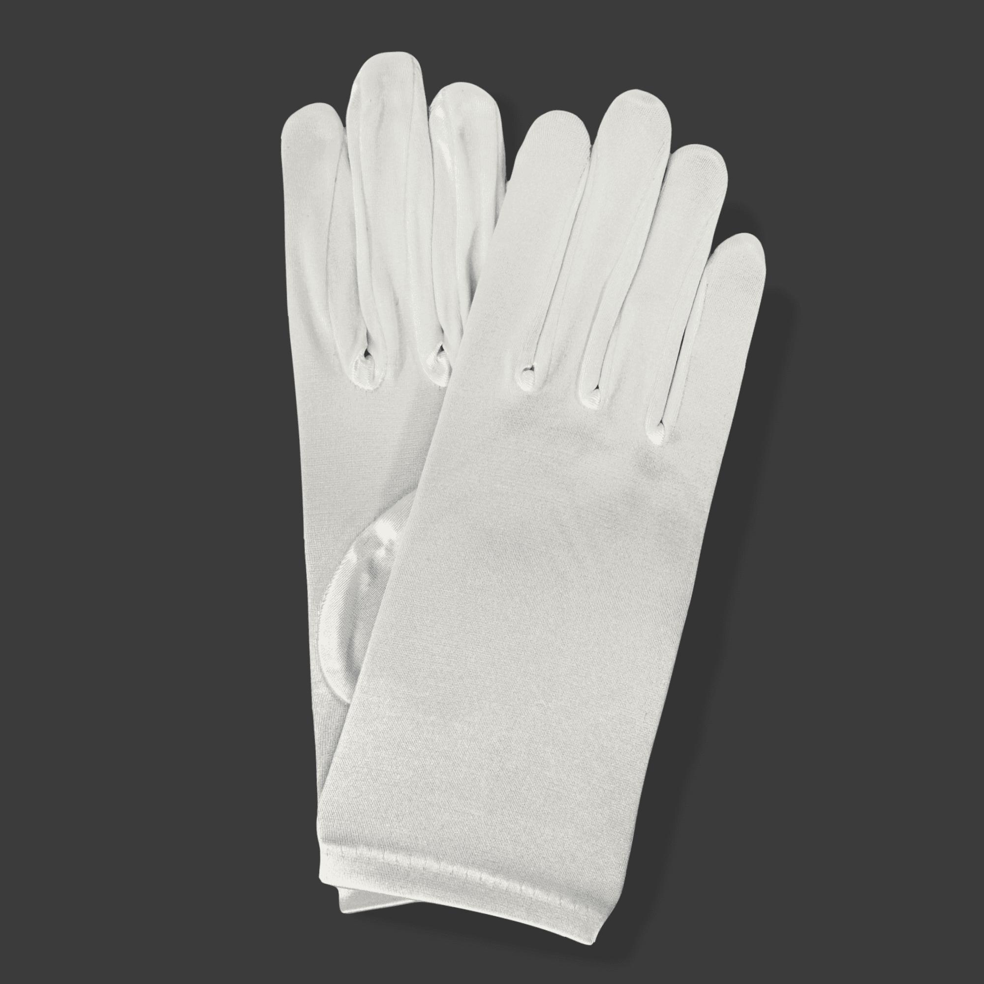 Short Shiny Satin Gloves | Elegant and Stylish Formal Gloves for ...