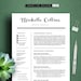 Buy Michelle Modern Resume Template / CV Template Cover Letter Online ...