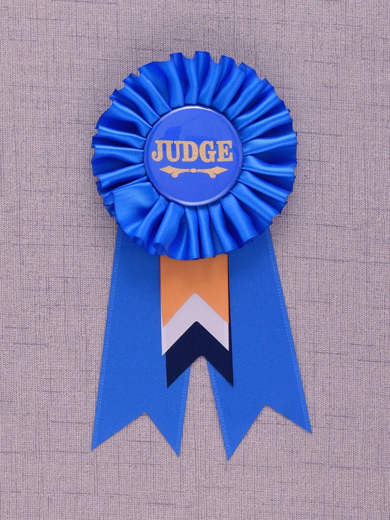 Judge Rosette Contest Show Badge Judge Badge Fair Judge | Etsy