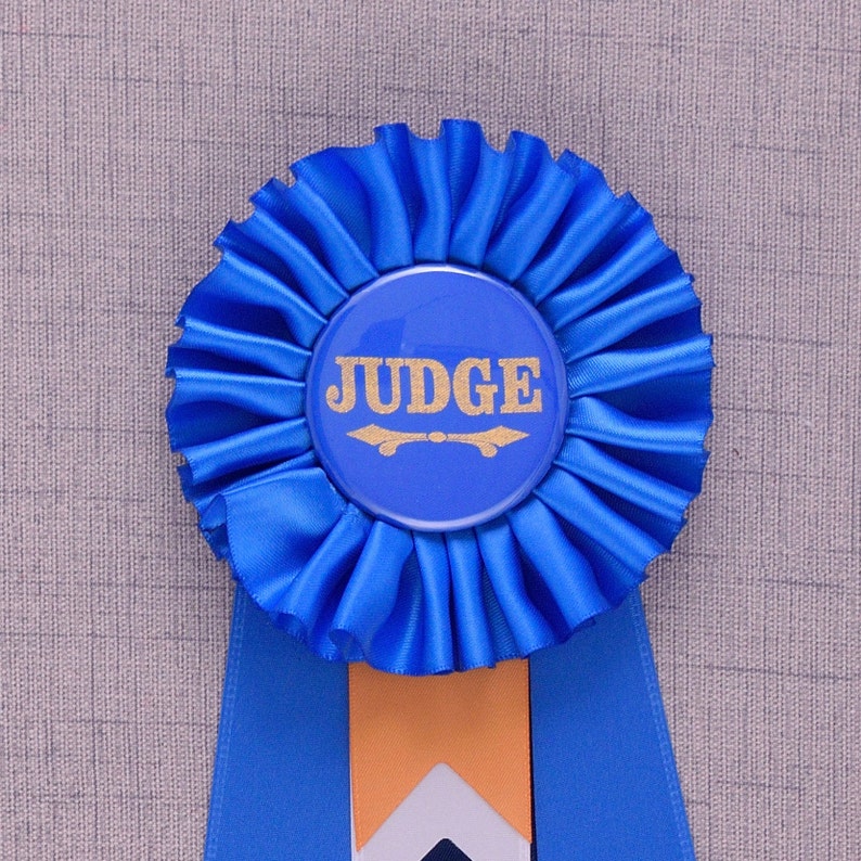 Judge Rosette Contest Show Badge Judge Badge Fair Judge | Etsy