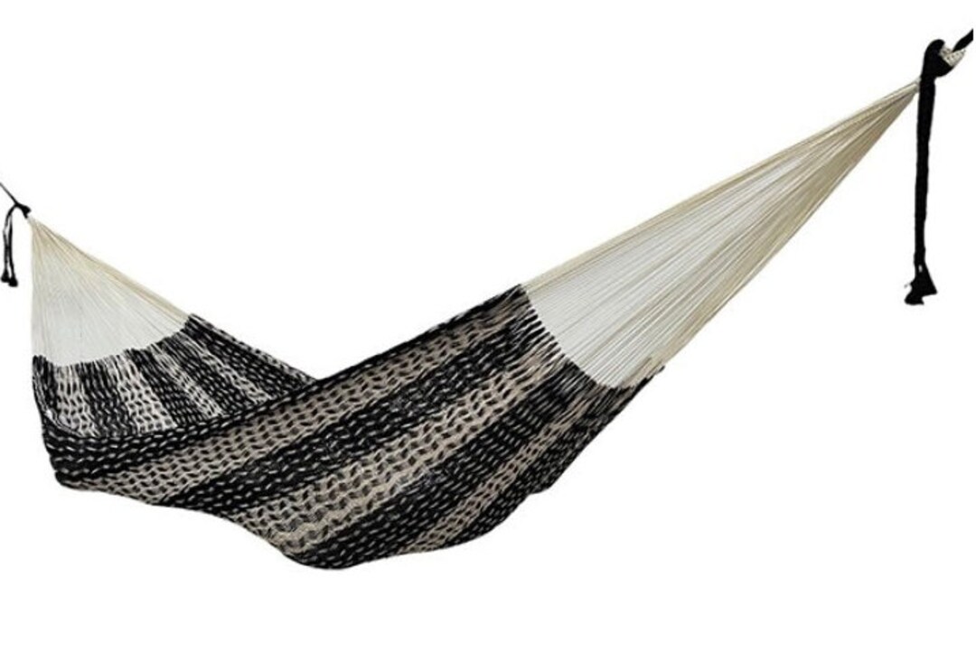 Hammock 100% Thick Cotton Cord Traditional Sprang Woven Mayan Hammock ...
