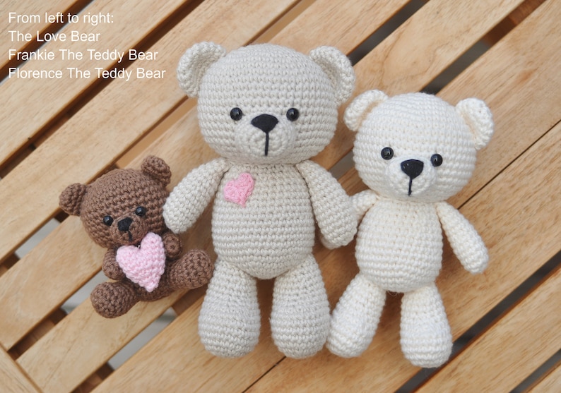 The Bear Family - Crochet Pattern Bundle (PDF, ENGLISH) - Etsy