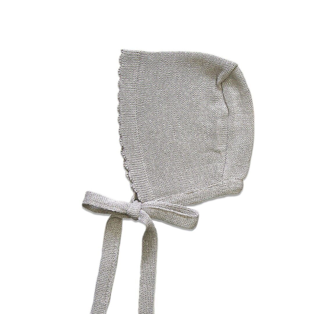 Breathable Classic Cotton Baby Bonnet, Adjustable the Bonnet Grey - Etsy