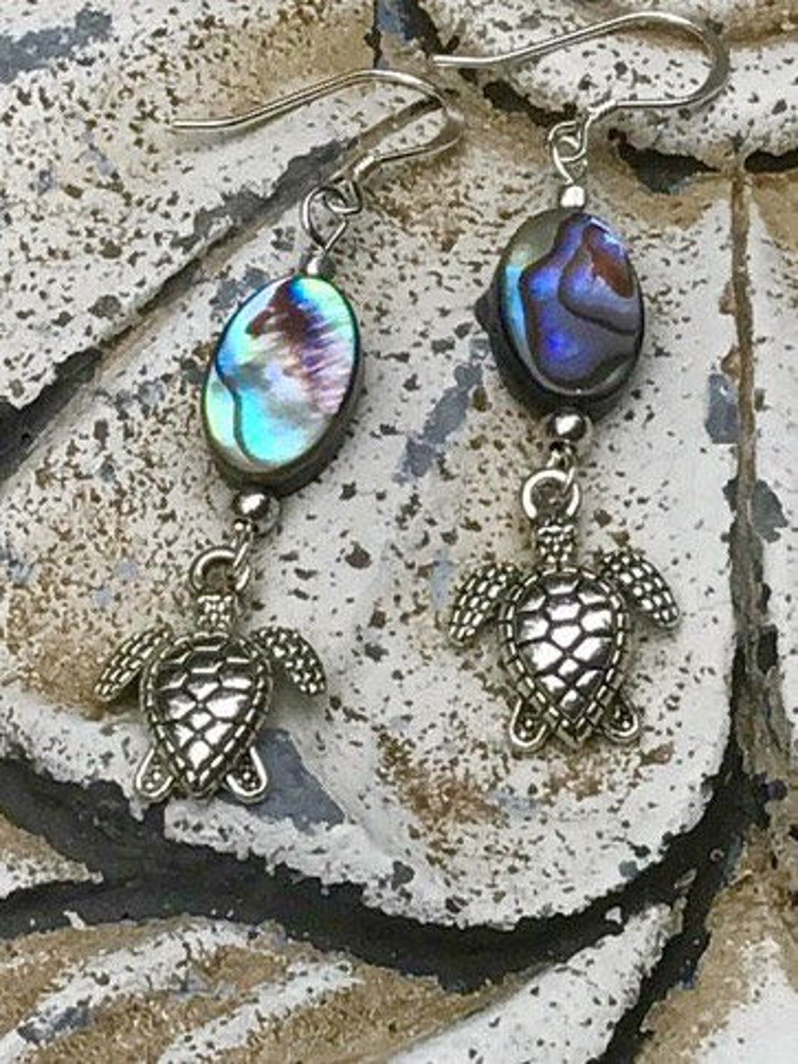 Turtle Earrings Sea Turtle Earrings Abalone Earrings - Etsy Canada