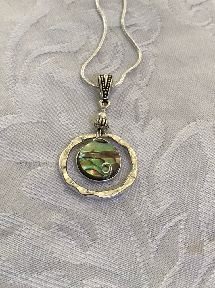 Wire wrapped abalone pendant abalone pendant Abalone | Etsy