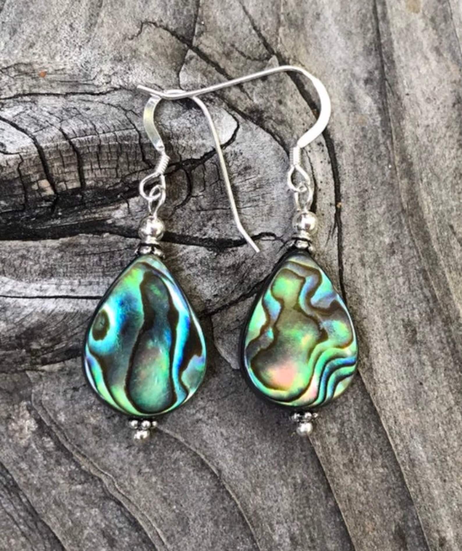 Wire Wrapped Abalone Pendant Abalone Shell Necklace Abalone - Etsy