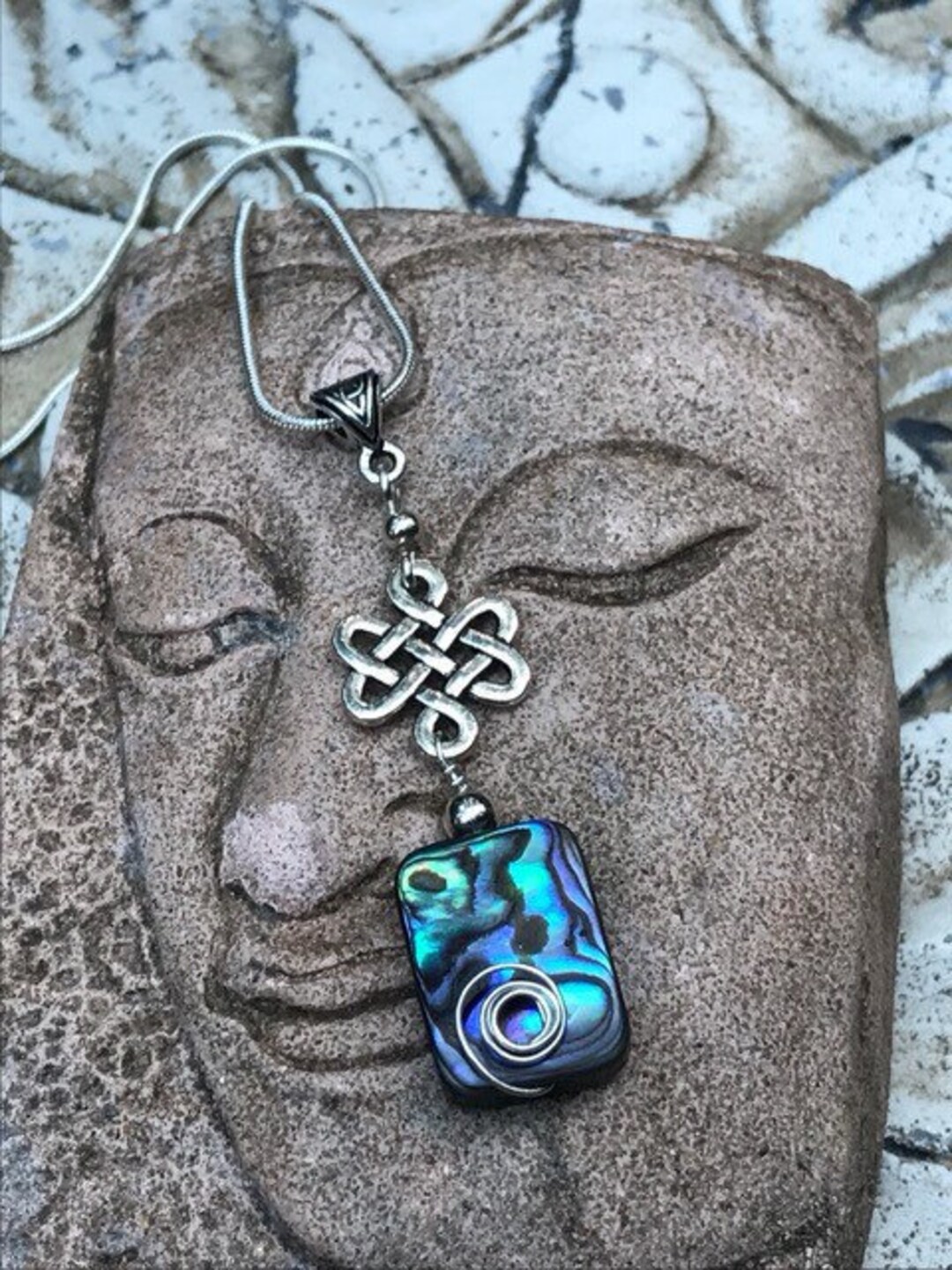 Abalone Pendant Abalone Necklace Abalone Jewelry Wire - Etsy