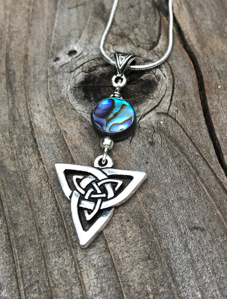 Silver Celtic Knot Pendant With Chain Celtic Knot Pendant | Etsy