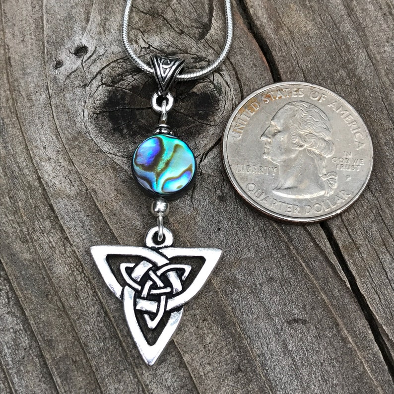 Silver Celtic Knot Pendant With Chain Celtic Knot Pendant | Etsy