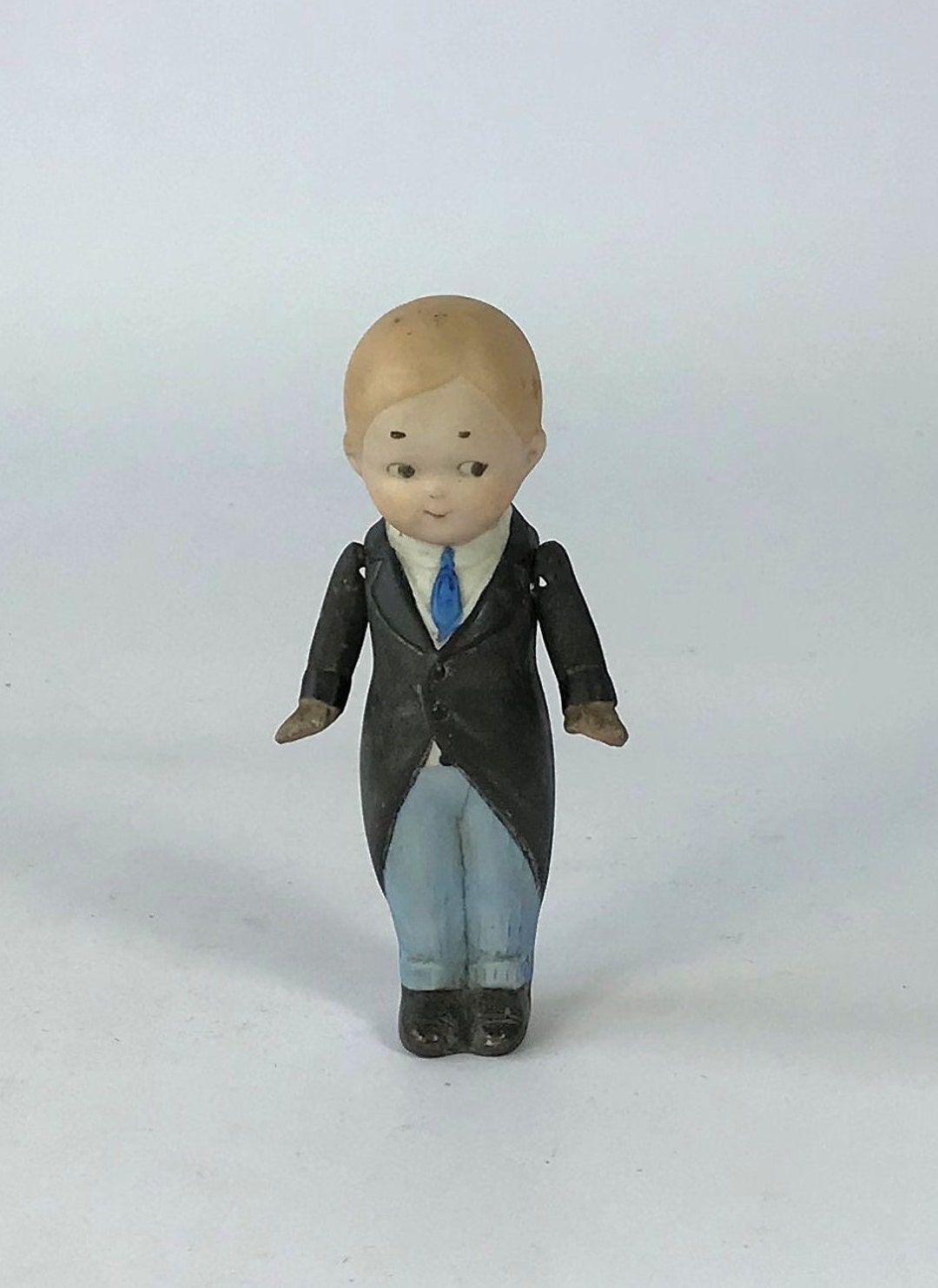 All Bisque Miniature Boy Doll Marked Nippon. C1930 - Etsy