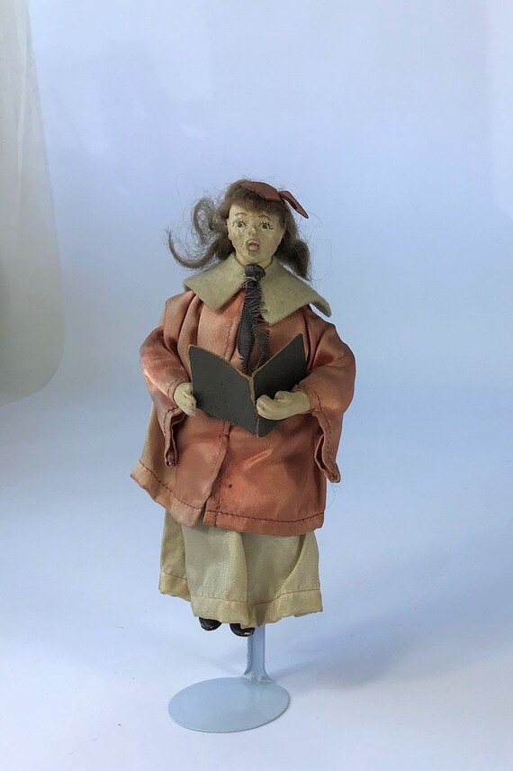 Miniature Composition /paper Mache Doll. Dressed as Cathedral | Etsy