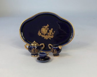 Limoges Miniature Tea Set - Etsy