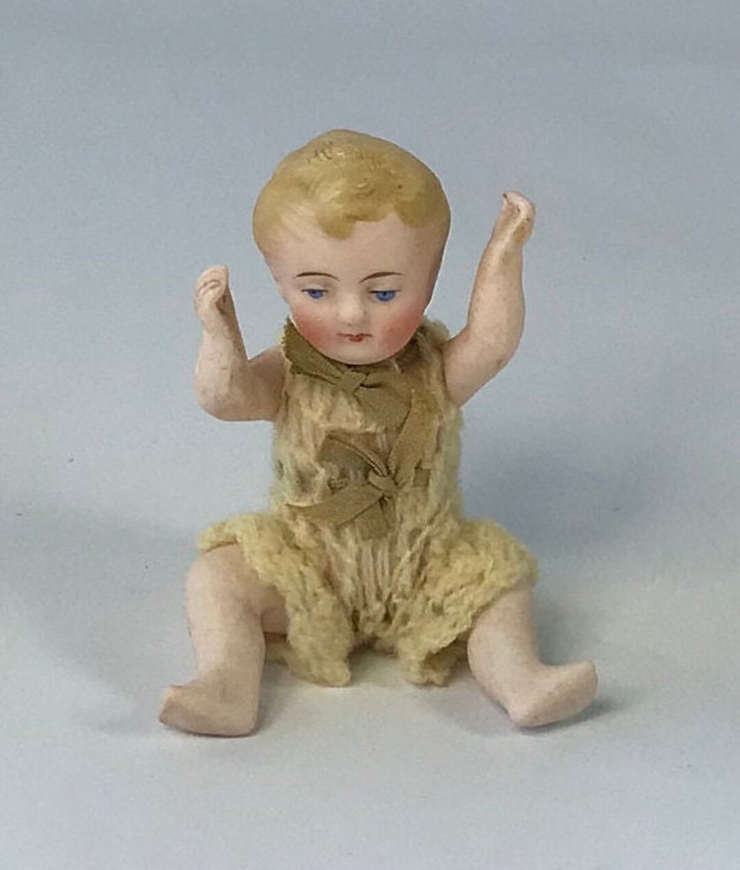 Vintage All Bisque German Doll Dressed in Crotched Romper Suit - Etsy