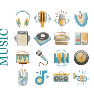 16 Music Instagram Icons. Highlight Story Instagram Icons. Sound, Tune ...