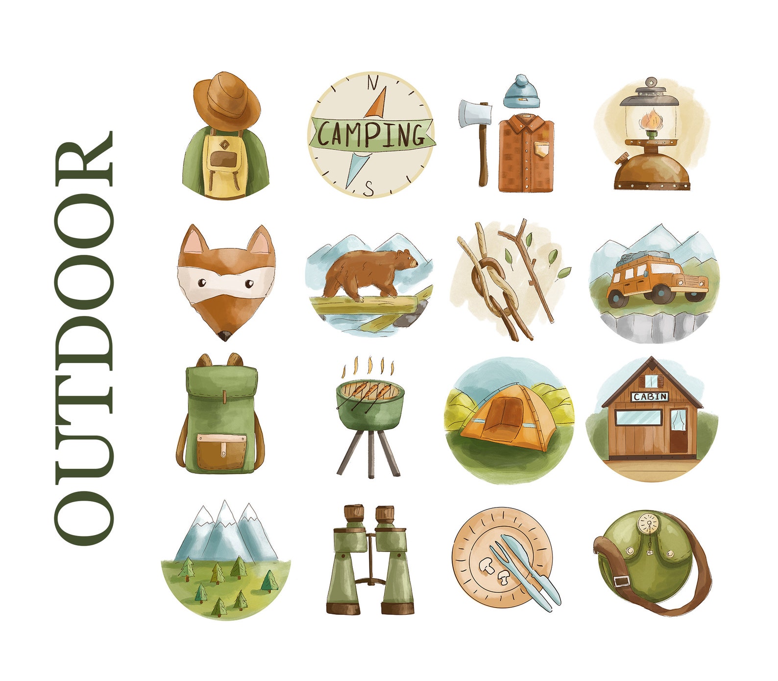 16 OUTDOOR Instagram Icons. Highlight Story Covers. Nature - Etsy